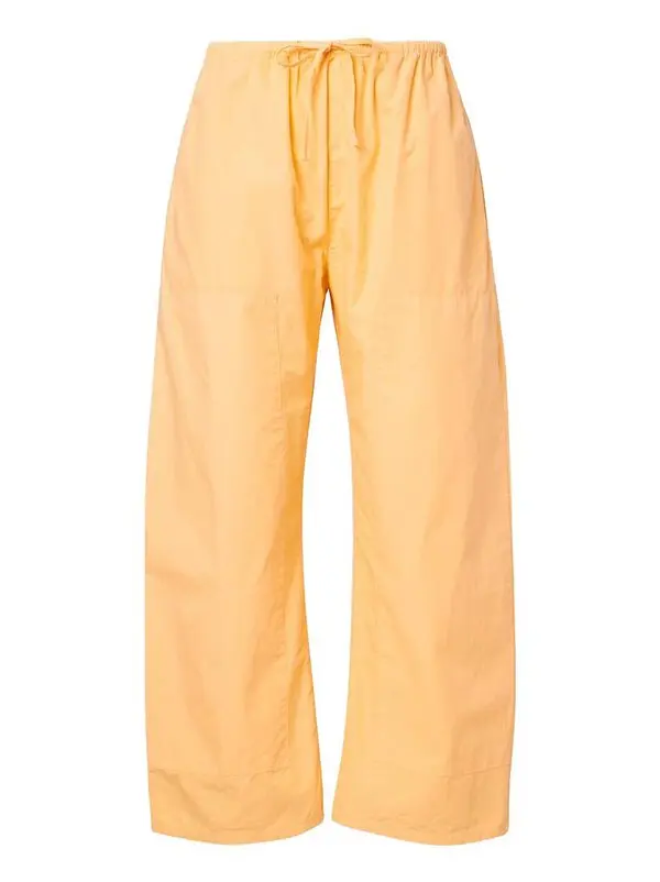 LESET Kyoto Wide-leg Cotton Pants - Orange