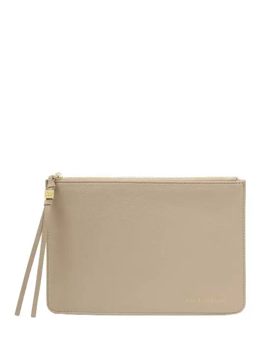 KATIE LOXTON Tassel Charm Pouch - Light Taupe