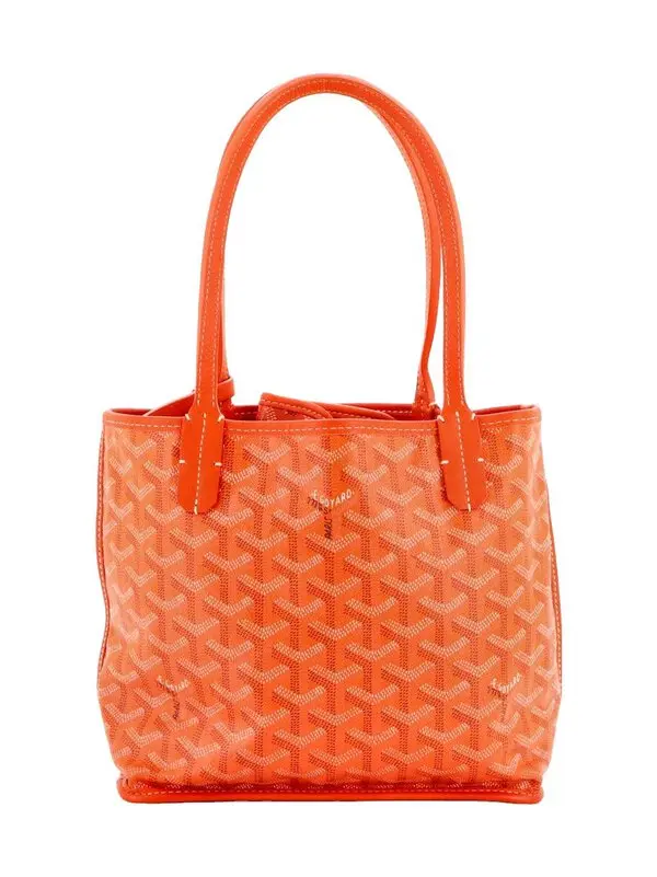 Goyard Anjou Reversible Tote Coated Canvas Mini - Orange