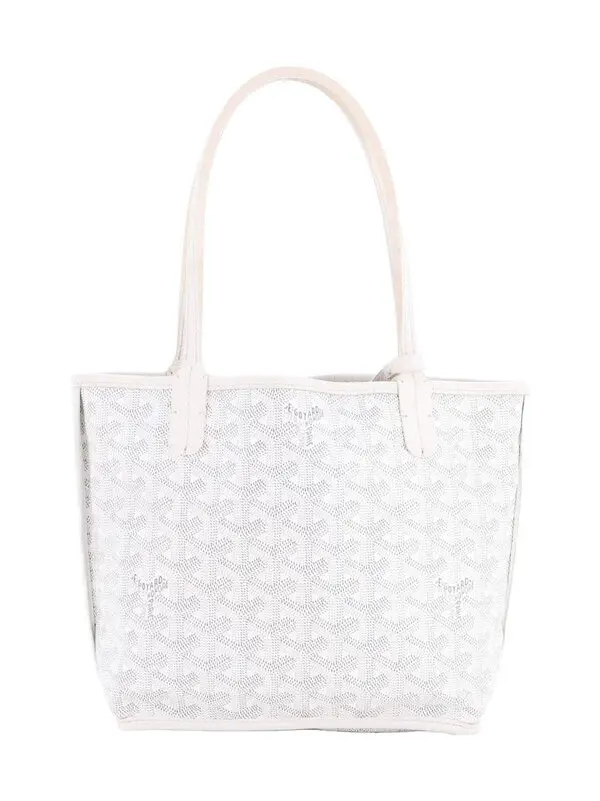 Goyard Anjou Reversible Tote Coated Canvas Mini - White
