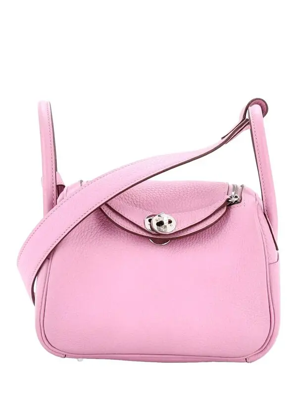Hermès Lindy Bag Clemence Mini - Mauve Sylvestre
