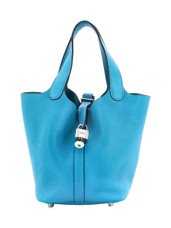 Hermès Picotin Lock Bag Clemence Pm - Blue