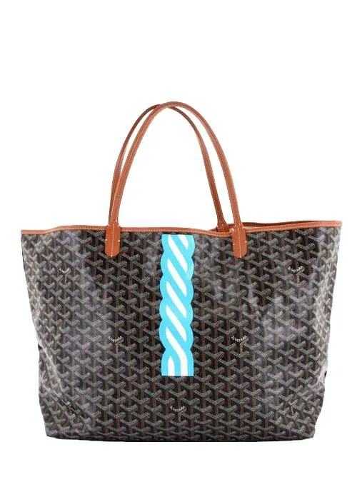 Goyard Saint Louis Tote Printed Coated Canvas Gm - Brown