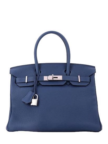 Hermès Birkin Handbag Blue Togo With Palladium Hardware 30 - Deep Blue