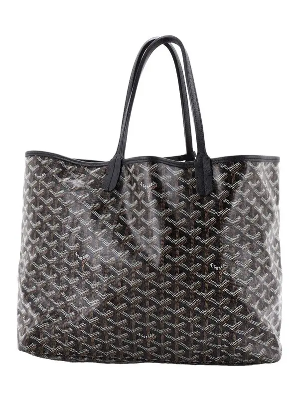 Goyard Saint Louis Pm Tote Coated Canvas - Black