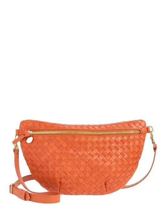 Clare V. Medium Grande Woven Leather Belt Bag - Saltillo