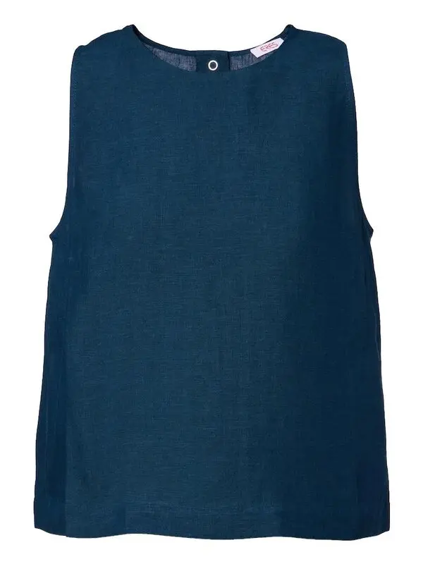 ERES Ravie Linen Top - Blue