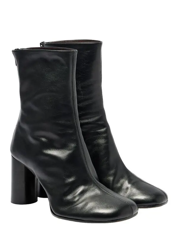 Phoebe Philo Leather Ankle Boots - Black