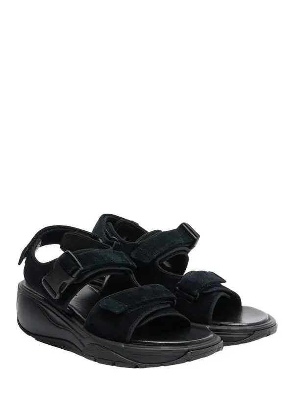 Phoebe Philo Suede Sandals - Black