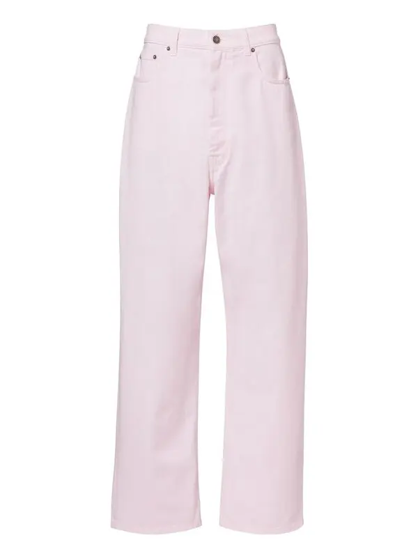 Phoebe Philo Low-rise Wide-leg Jeans - Pink