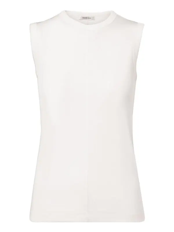 Phoebe Philo Cotton Tank Top - White