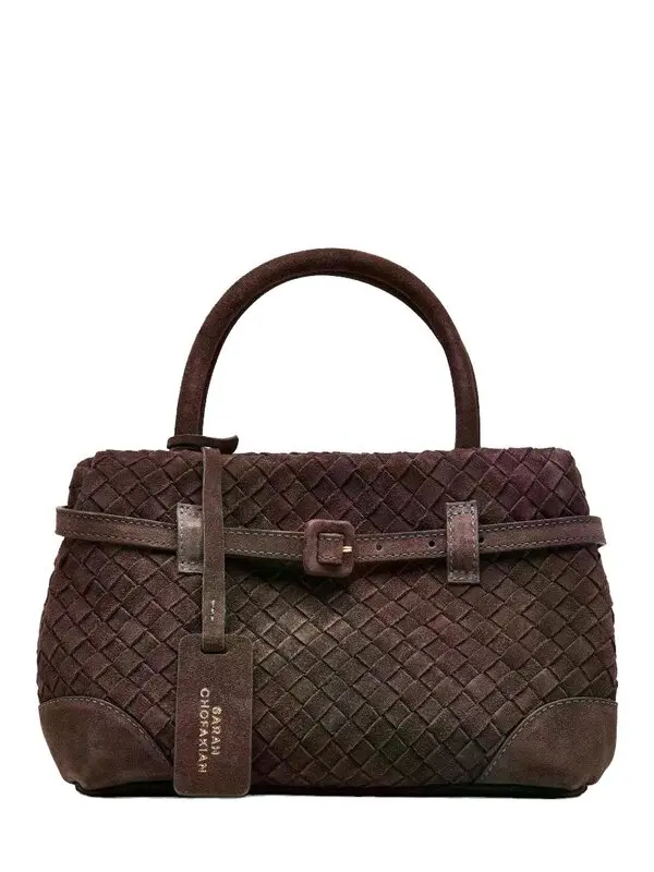 STUDIO CHOFAKIAN Entrelazo Top Handle Mini Bag - Brown