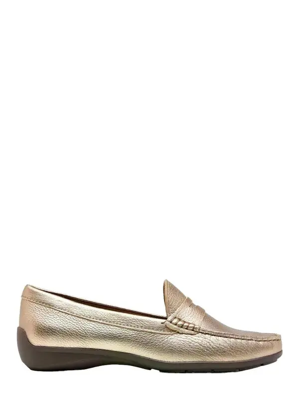 STUDIO CHOFAKIAN Reykjavik Leather Loafers - Gold