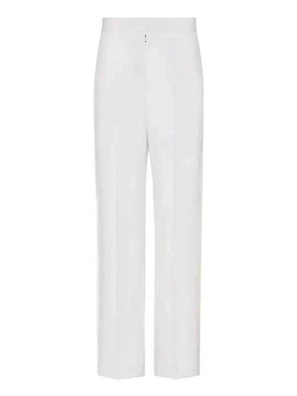 MAISON MARGIELA Pressed-seams Trousers - White