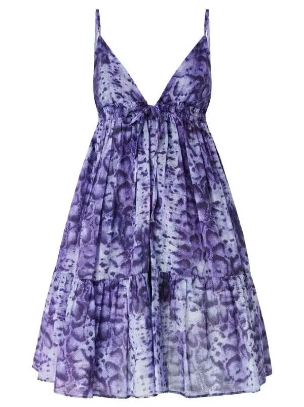Pinko Adrano Ruffled Dress - Purple