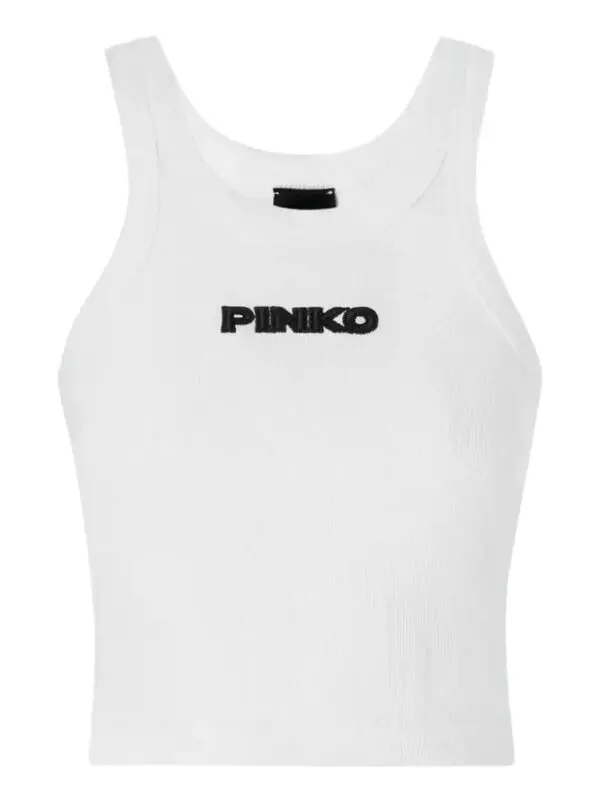Pinko Bloody Mary Ribbed Tank Top - White