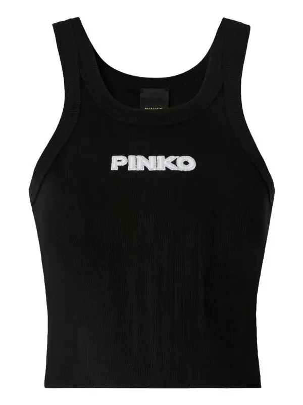 Pinko Bloody Mary Logo Tank Top - Black