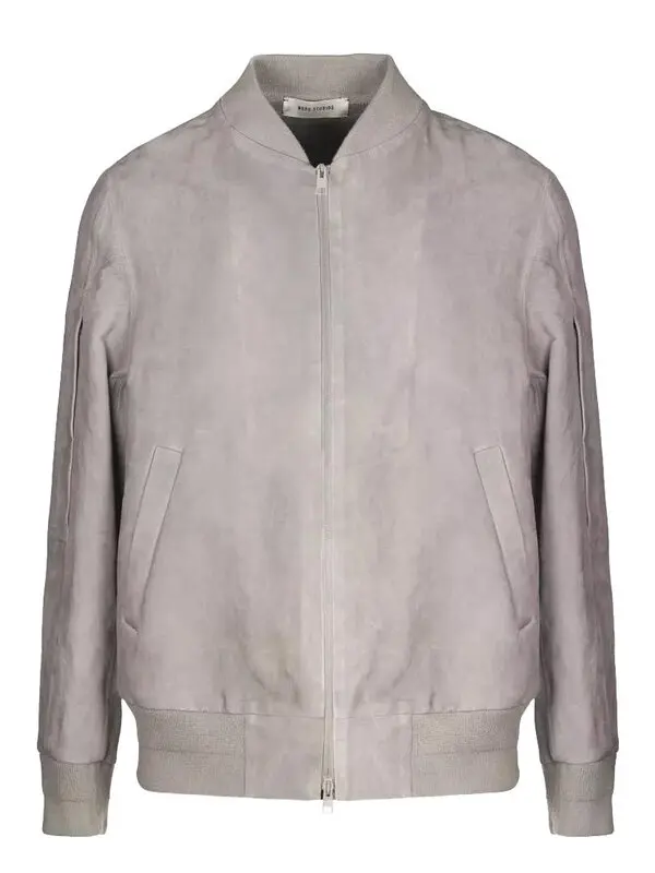 SALVATORE SANTORO Zip-up Bomber Jacket - Grey