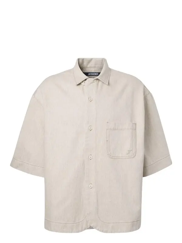 Jacquemus Paysan De-nîmes Denim Shirt - Beige