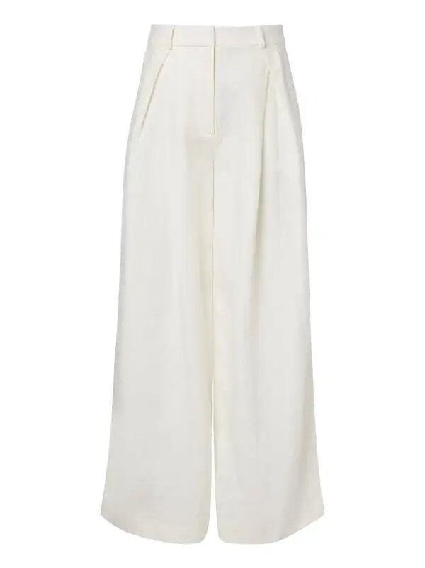 Faithfull The Brand Sofia Linen Wide-leg Pants - White