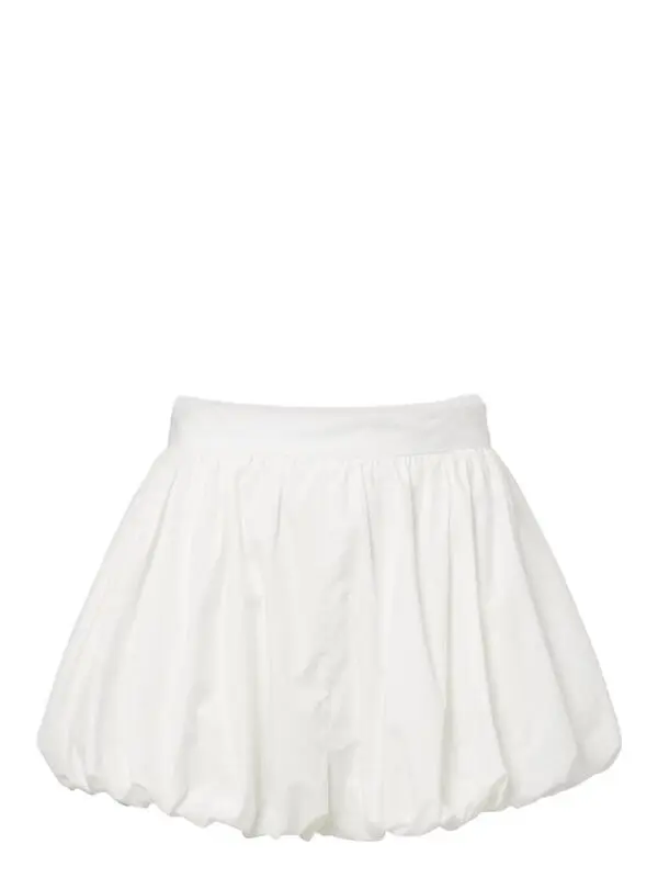 Faithfull The Brand Arras Gathered Cotton Shorts - White