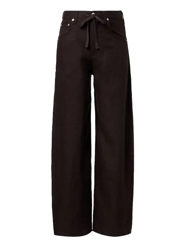 Citizens Of Humanity Brynn Linen Wide-leg Pants - Brown