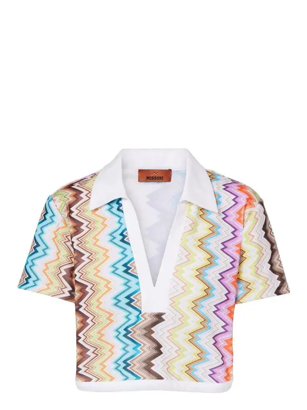 Missoni Zigzag Crop Top - Multicoloured