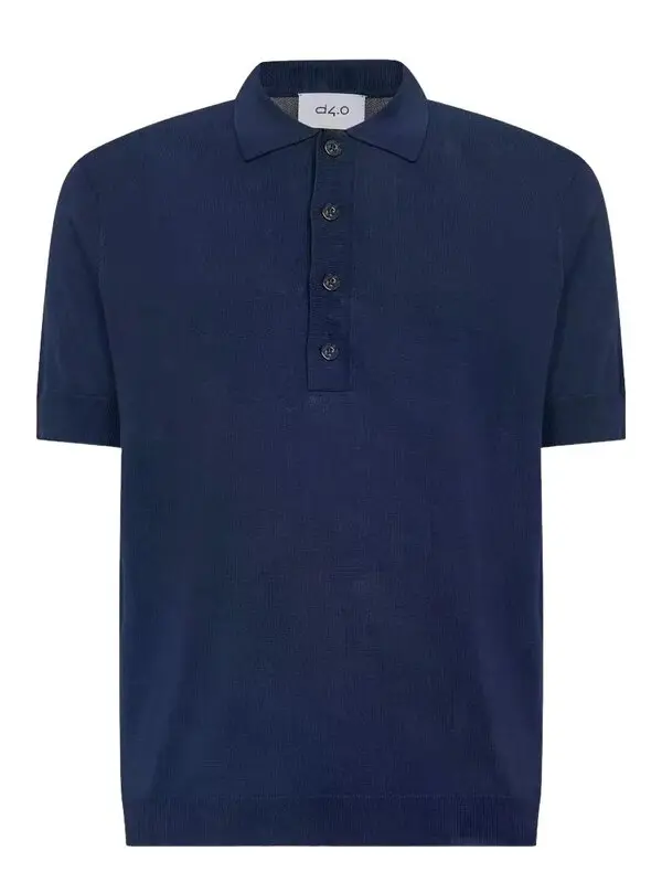 D4.0 Short Sleeve Polo Shirt - Blue