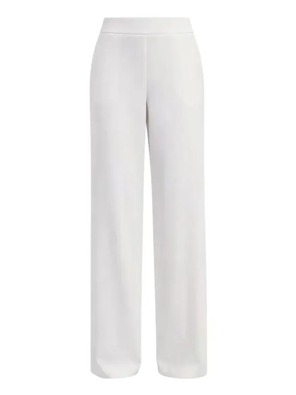 Patrizia Pepe Palazzo Crêpe Trousers - White