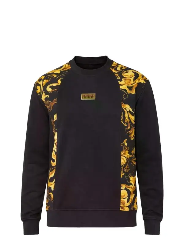 Versace Baroque-paneled Sweatshirt - Black