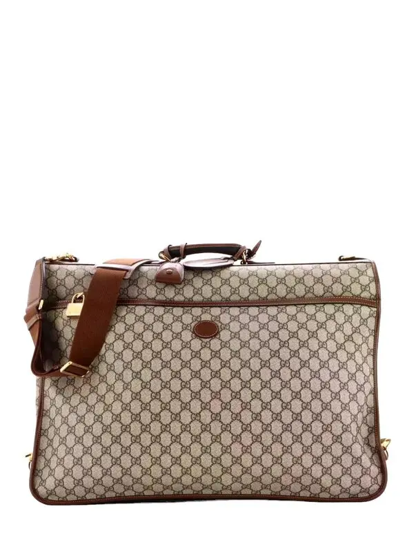 Gucci Retro Interlocking G Garment Bag - Brown