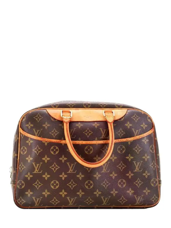 LOUIS VUITTON Deauville Monogram Canvas Handbag - Brown