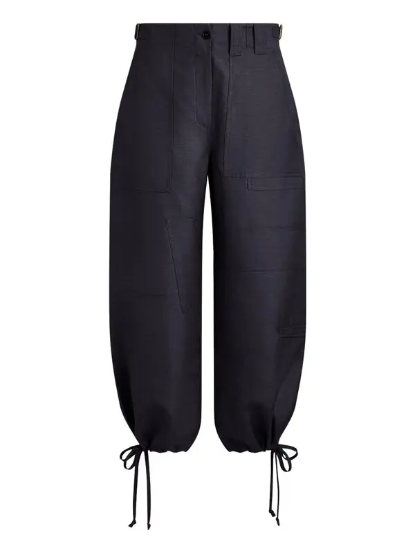 Scanlan Theodore Cargo Cropped Trousers - Black