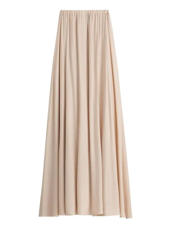 Scanlan Theodore Linen Blend Full Length Skirt - Sand