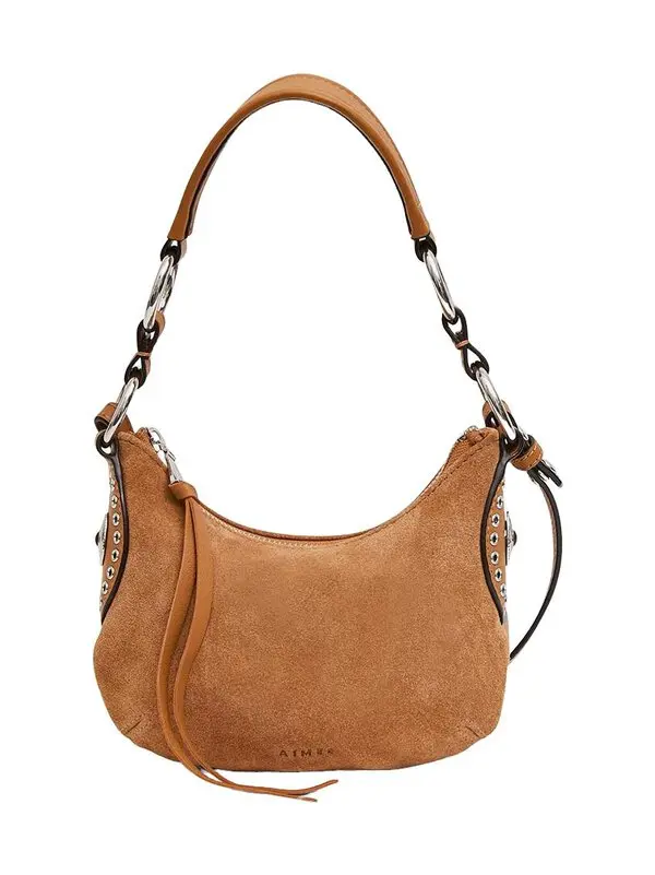 AIMEE Roma Mini Crossbody - Latte Suede