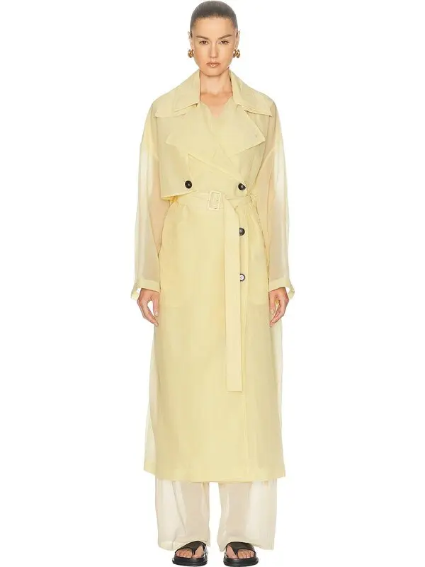 Sportmax Fata Trench Coat - Vanilla