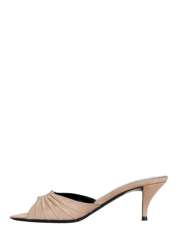 Saint Laurent Babylone Mule Sandal - Lost Nude