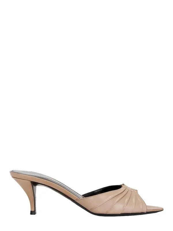 Saint Laurent Babylone Mule Sandal - Lost Nude