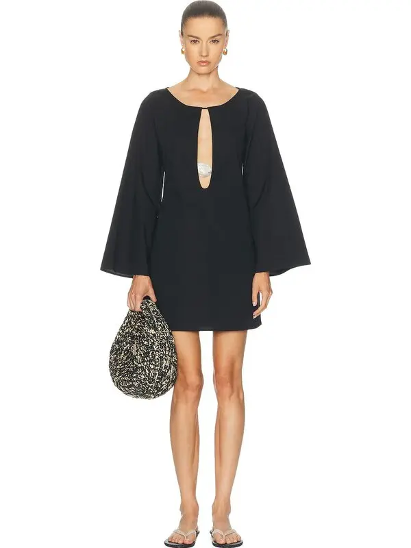 MARLIES GRACE Ocean Mini Dress - Black