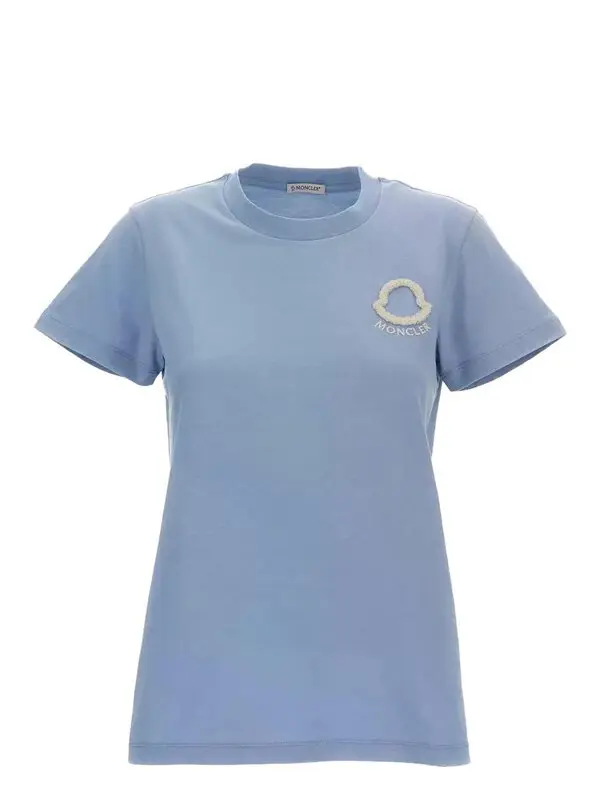 Moncler Logo-detail T-shirt - Blue