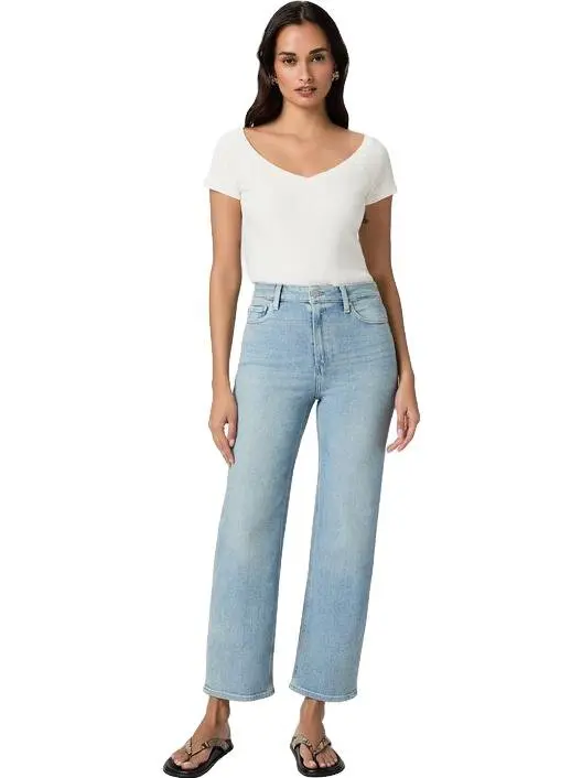Paige Stevie Ankle Straight Jean - Denim