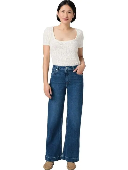 Paige Leenah Petite Wide Leg Jean - Denim
