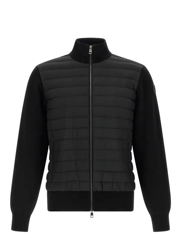 Moncler Padded Cardigan - Black
