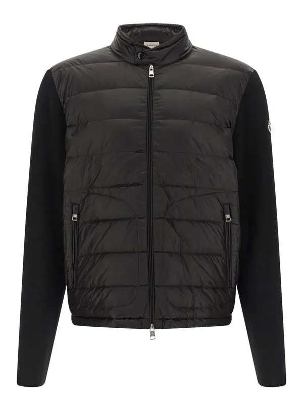 Moncler Padded Cardigan - Black