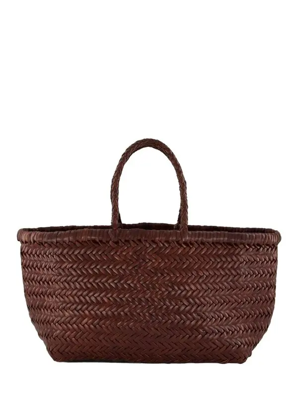 Dragon Diffusion Raffia Shopper Bag - Brown