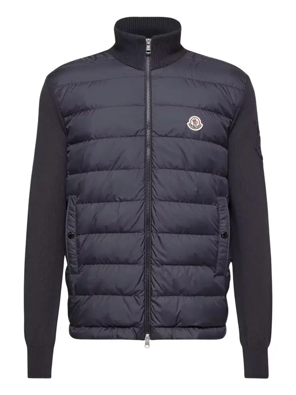 Moncler Padded Cardigan - Blue