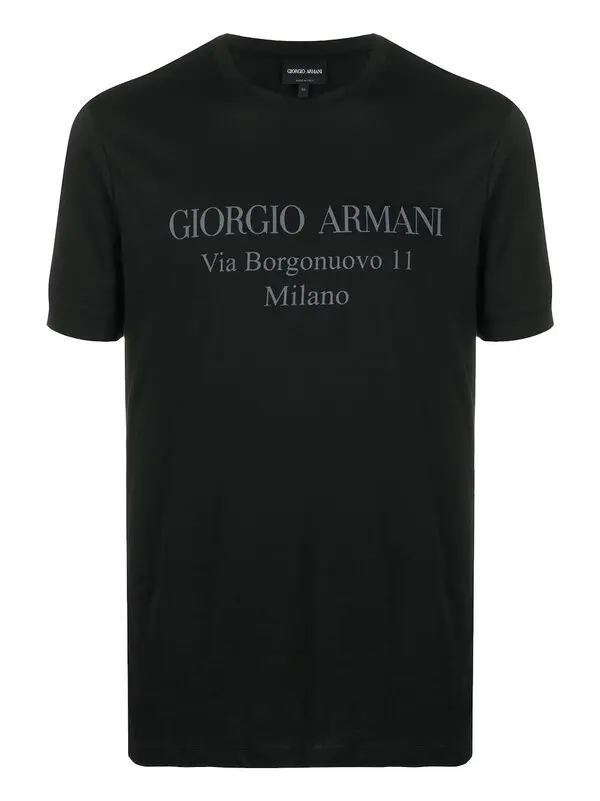 Giorgio Armani Logo T-shirt - Black