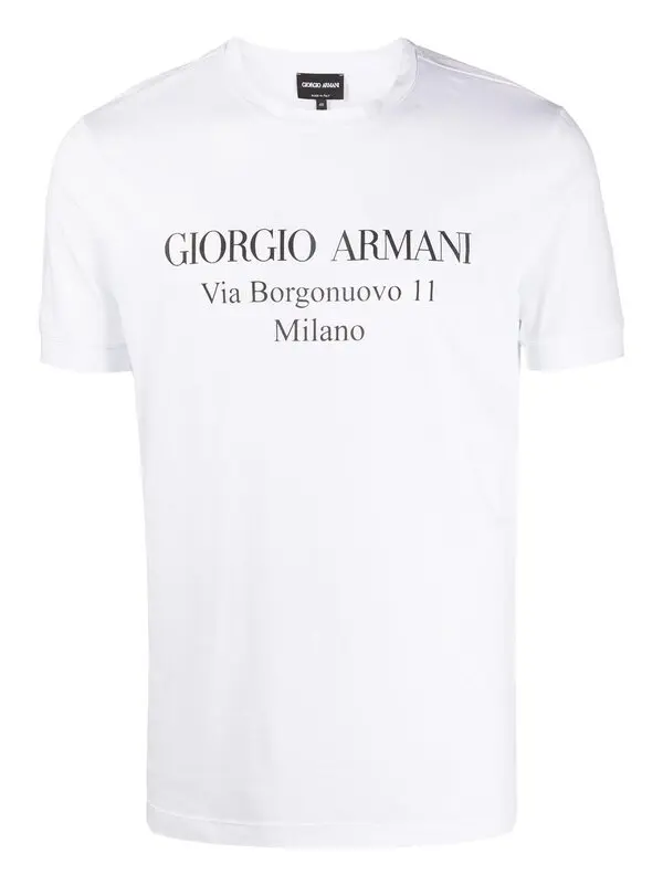Giorgio Armani Cotton Logo T-shirt - White