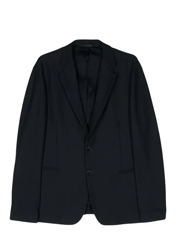 Giorgio Armani Jacket With Logo - Blue