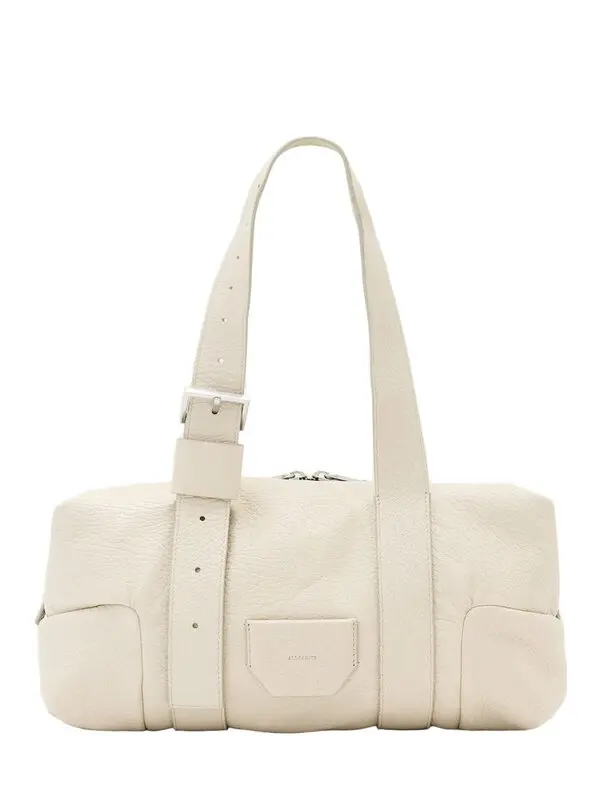 ALLSAINTS Ares Grain Leather Shoulder Bag - Sahara White